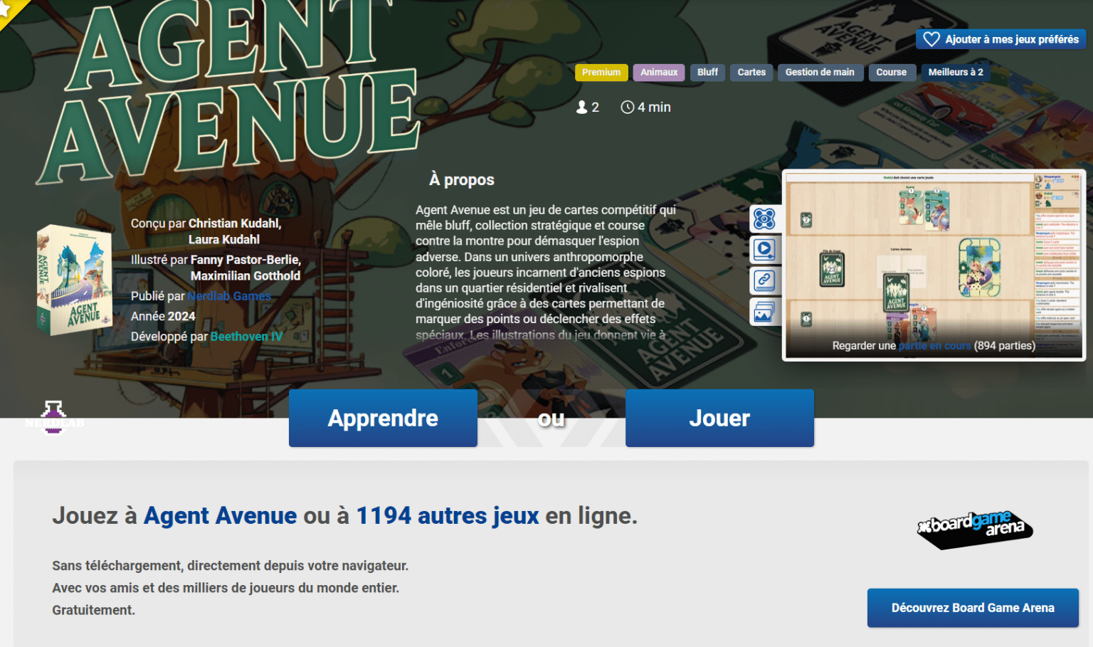 Agent Avenue Arrives on Board Game Arena: Can You Unmask the Spy?